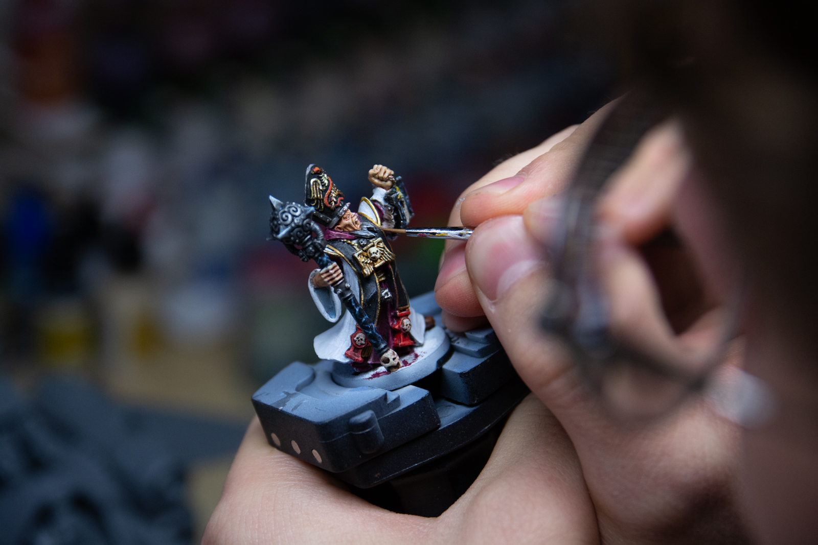 Miniature painting process at Tabletop Order Studio