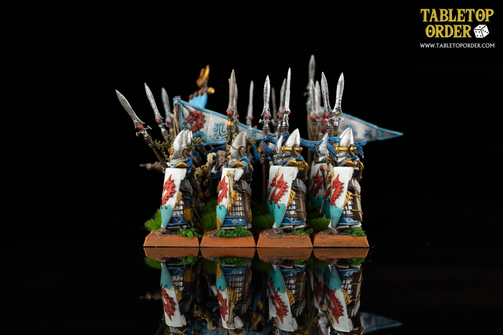 Warhammer miniature painting: High Elves Sea Guard - Tabletop Order
